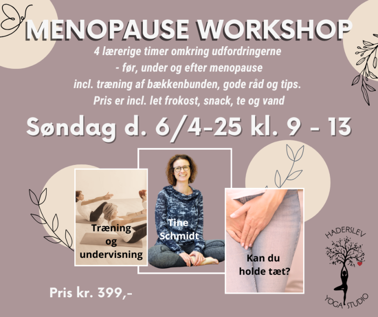 Menopause workshop - Haderslev Yoga Studio